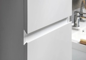Aqualine Aqualine, ALTAIR vysoká skříňka s košem 40x184x31cm, bílá, AI185L