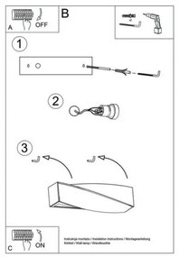 Nástěnné keramické svítidlo SOLLUX Sigma E27 1x60W bez zdroje SL.0003