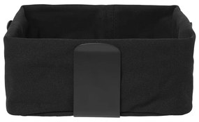 Černý textilní košík na chléb Blomus Bread, 26 x 26 cm
