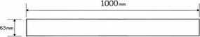 Mexen Flat, lineární podlahový žlab 100 cm, měděná matná, 1C33100