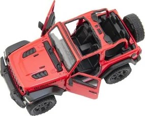 Kinsmart Auto Jeep Wrangler 2018 otevřená střecha 12 5cm kov na zpětné natažení 1:34