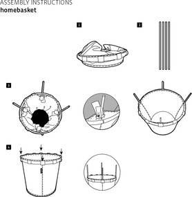 Úložný koš Reisenthel Homebasket M Frame Rhombus black