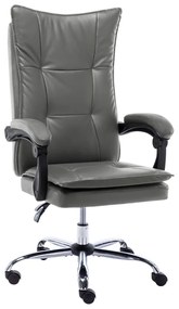 Kancelářská židle antracitová umělá kůže,  20350