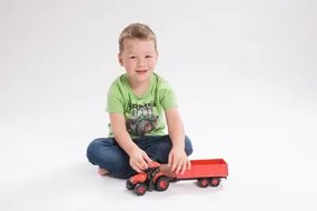 TEDDIES Traktor Zetor s valníkem / Na setrvačník / se zvukem a světlem