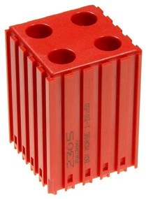 Plastový box pro nástroj s kuželovou stopkou MORSE M1 50x50, modul 5x5, 4 dutiny, červená
