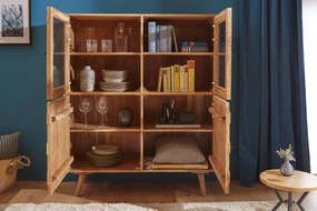 Designová vitrína Justice 140 cm akácie