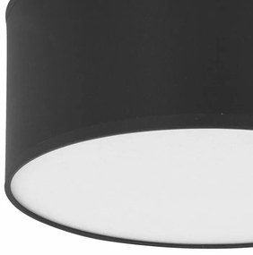 TK LIGHTING Stropní svítidlo - RONDO 3334, Ø 30 cm, 230V/15W/1xE27, černá/bílá