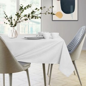 Sada ubrusu a běhounu na stůl AmeliaHome Gaia 115x300+35x300 cm bílá