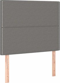 Box spring postel s matrací tmavě šedá 90x190 cm textil 3131314