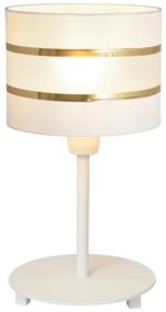 Stolní lampa HELEN 1xE27/15W/230V bílá/zlatá