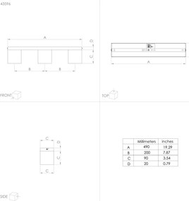 Eglo 43596 - Přisazený lustr PRESTWICK 3xE27/40W/230V