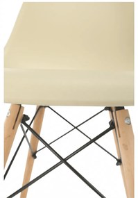 Židle, capuccino-vanilka / buk, CINKLA 3 NEW