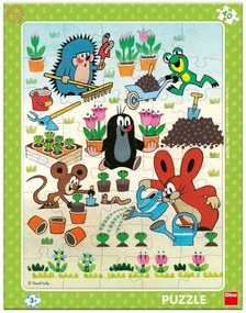 DINO Puzzle deskové 40 dílků Krtek a kapela (Krteček) 24x32cm skládačka dn322288