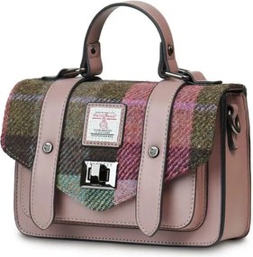 Kabelka The Mini Satchel Green Rose Pink Tartan - Islander