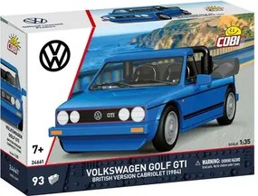 COBI Stavebnice 24661 Volkswagen Golf GTI Cabrio 1984 modrá / 1:35 / 9