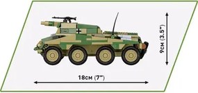COBI 2288 II WW Sd. Kfz 234/3 Stummel, 1:35 / 438 kostek / 2 figurky /