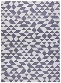Hans Home | Kusový koberec Sion Sisal Triangles 22373 ecru/blue-pink – na ven i na doma - 120x170