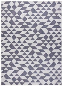 Hans Home | Kusový koberec Sion Sisal Triangles 22373 ecru/blue-pink – na ven i na doma - 200x290