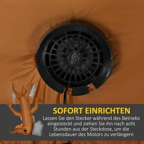 Nafukovací strom duchů, 240 cm s LED osvětlením