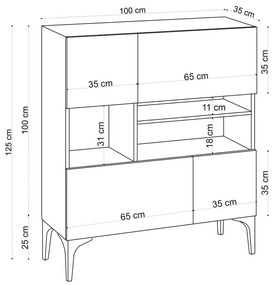 Skříň Krista Sapphire Oak