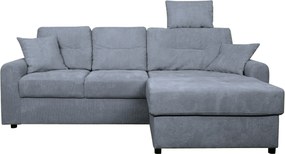 XXXLutz ROHOVÁ SEDAČKA, textil, modrošedá Carryhome - Sedací soupravy - 002703009905