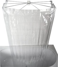 Ridder Ridder, OMBRELLA skládací sprchová kabina, 100x70cm, průhledná, 58200