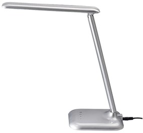 ACA Lighting LED stmívatelná stolní lampička FUTUR 5W/230V/3000K-4000K-6000K/320Lm/120°/IP20, stříbrná