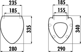 Canakcilar Ceramic  Creavit Kid wc sedátko bílá KC0802.01.0