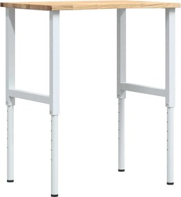 Pracovní stůl 80 x 60 x (71,5–98) cm masivní dubové dřevo 3309716