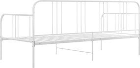 vidaXL Rám postele/pohovky kovový 90 x 200 cm [324750] Barva: Bílá