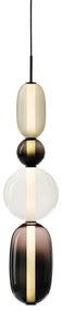 Bomma Pebbles skleněné závěsné svítidlo, velké Barva: Černá, Konfigurace: Model 3