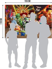 Dětská vliesová fototapeta na zed' Příběh Hraček Karneval, Disney | 155 x 110 cm | DFTDNM 5274