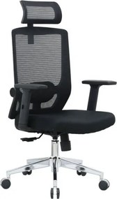 Kancelářská ergonomická židle Neoseat GRANDINI — síť / látka, černá, nosnost 150 kg