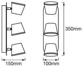 Ledvance - LED Koupelnové bodové svítidlo SPOT 3xLED/7W/230V IP44 3000/4000K