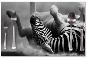 Sablio Prostírání Válející se zebra: 40x30cm