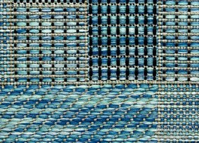 Breno Běhoun TERAZZA 21107 silver Black-Blue, šíře 80 cm, Modrá/Vícebarevné