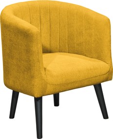 XXXLutz KOKTEJLOVÉ KŘESLO, textil, žlutá Livetastic - Křesla klasická - 002220052506
