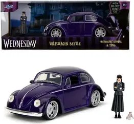 Jada Wednesday auto 1972 VW Beetle 1:24 a figurka Wednesday / od 8 let
