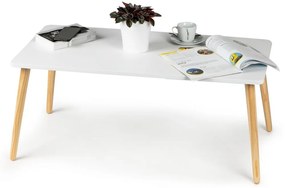 Moderní skandinávský konferenční stolek bílý