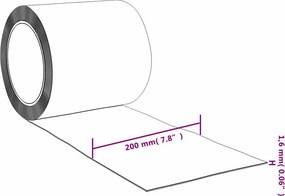 Role lamelové clony PVC 1,6 mm x 200 mm 25 m 288281