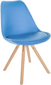 Bhm germany Jídelní židle Sofia I, syntetická kůže, modrá