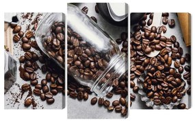 Vícedílný obraz Ingredience Pro Přípravu Kávy Nedostatek Nedostatek Plátno Canvas 120x80