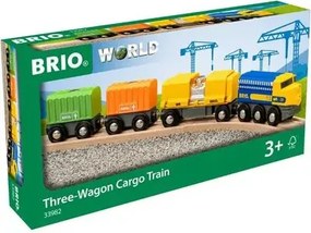 BRIO Nákladní vlak se třemi vagony / od 3 let