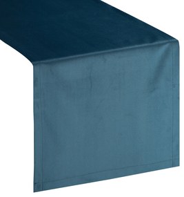UBRUS VELVET 40X140 CM TMAVĚMODRÝ