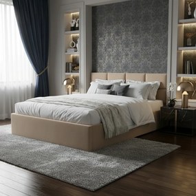 AGroup Čalouněná postel BORGO 160 x 200 cm Barva látky Trinity: Šedá (Trinity 2314)