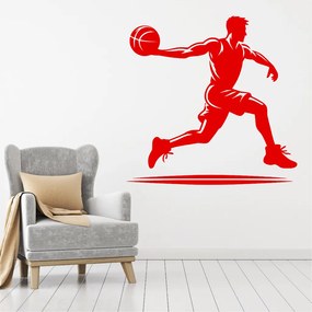 Živá Zeď Samolepka na zeď Basketbal Barva: černá
