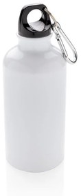 Outdoorová lahev s karabinou, 400ml, XD Design, bílá