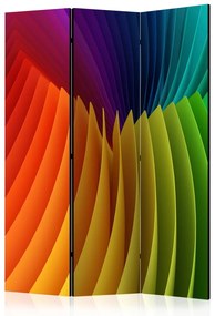 Paraván Rainbow Wave Dekorhome 135x172 cm (3-dílný)
