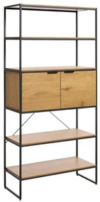 Designový regál Valenzuela 190 cm vzor dub