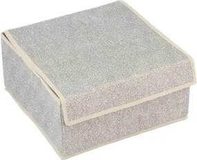 MSV prodyšný zásuvkový box s 9 přihrádkami šedý / polypropylen / 26.5